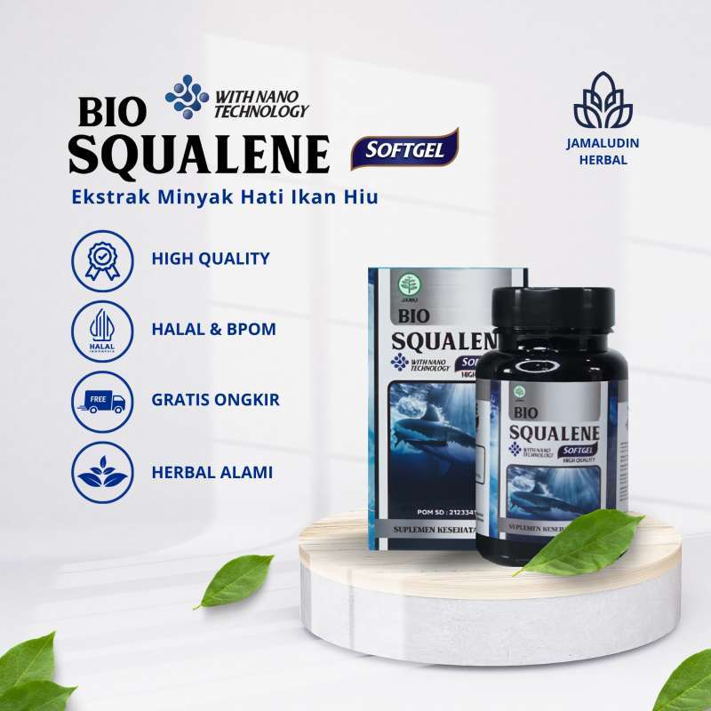 Jual Vitamin Omega 3 Minyak Hati Ikan Hiu Fish Oil - Bio Squalene ...