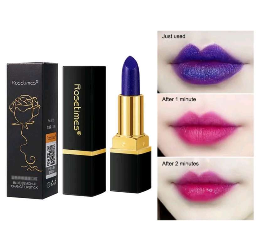 Jual ORI 100% LESSXCOCO LIPSTICK BIRU BERUBAH WARNA / Lipstik Tahan Air ...