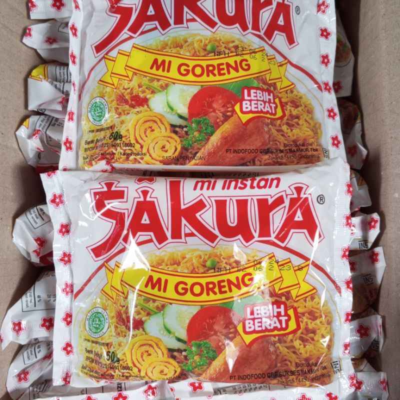 Jual MIE SAKURA - Harga 17pcs/bungkus Mie Sakura Goreng - Mie Instan ...