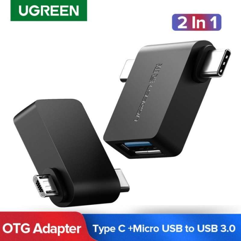 Promo UGREEN 2IN1 USB 3.0 OTG ADAPTER CONVERTER TIPE-C MICRO MULTI ...
