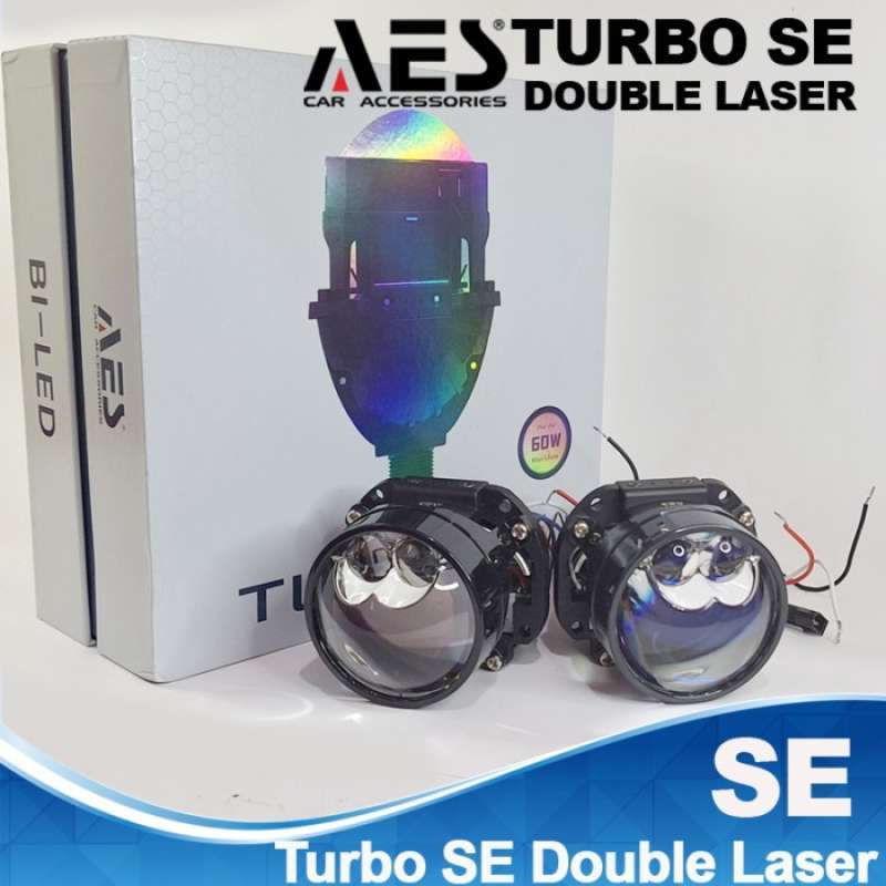 Jual Bi-led Aes Turbo Se 2,5 Double Laser | Led Projector Wst Gen3 60 ...