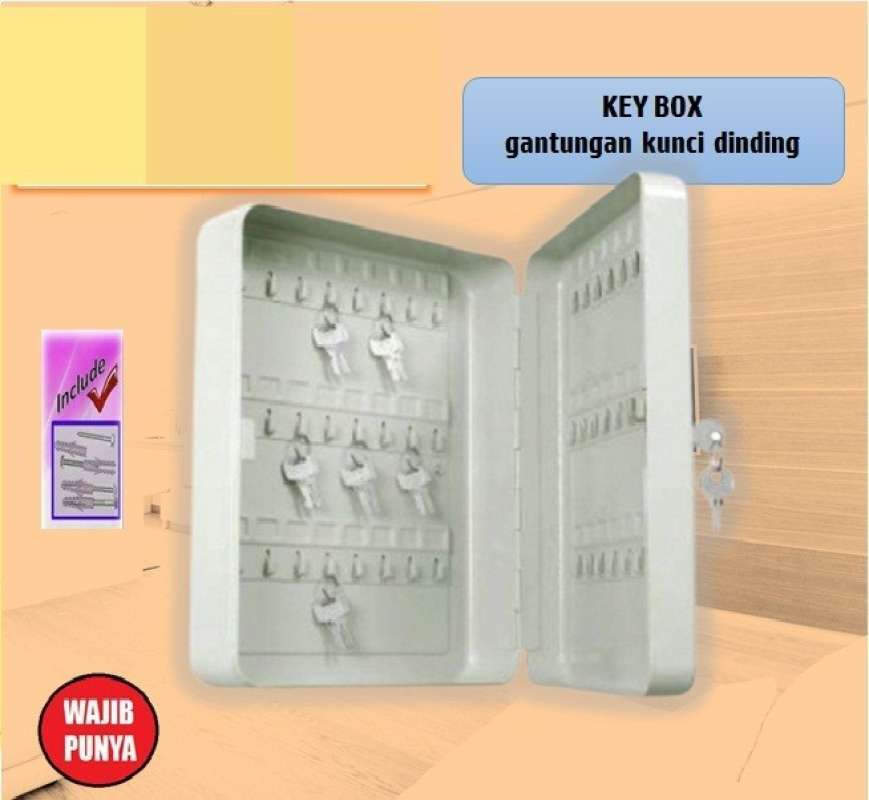 Promo Tempat Kunci Key Box Besi kunci dinding Diskon 33% di Seller Desa ...