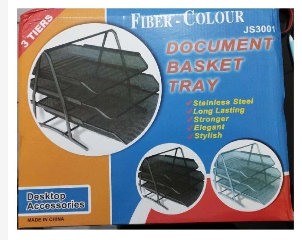 Jual Bak surat susun 3 Rak Dokumen Elevated Letter Tray Besi Microtop ...