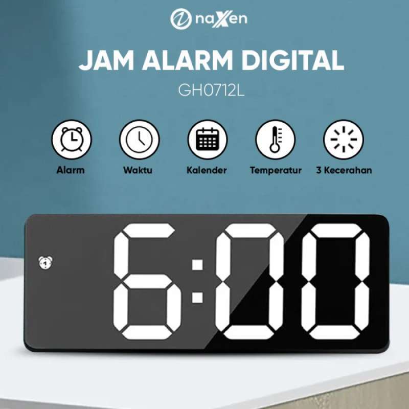 Promo JAM MEJA DIGITAL SMART ALARM LED DIGITAL CLOCK SENSOR SUARA ...