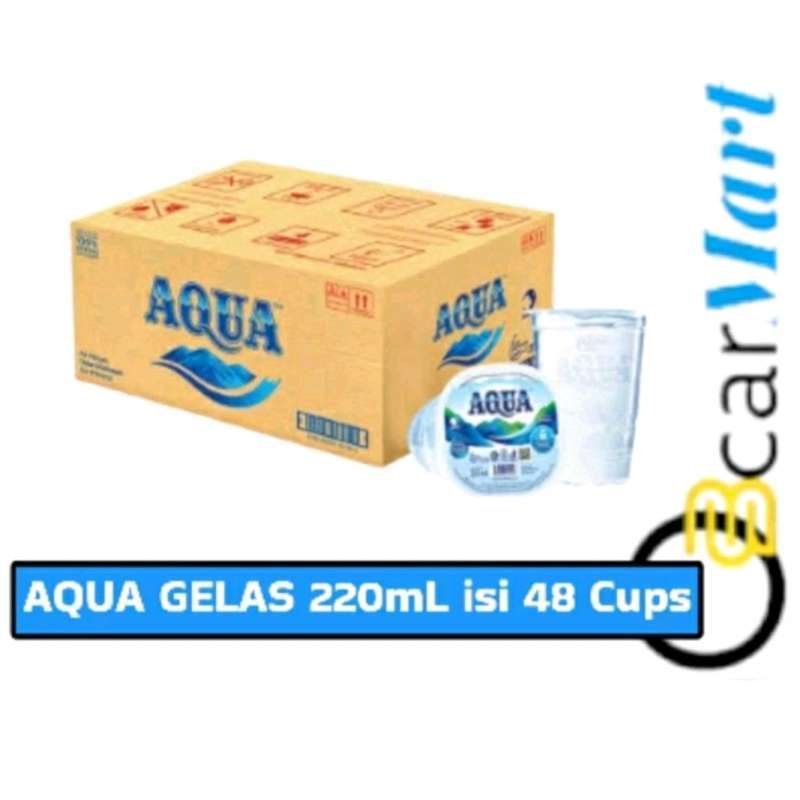 Promo AQUA GELAS 1 DUS ISI 48 220ml termurah Diskon 11% di Seller GUDANG KAOS DISTRO ...