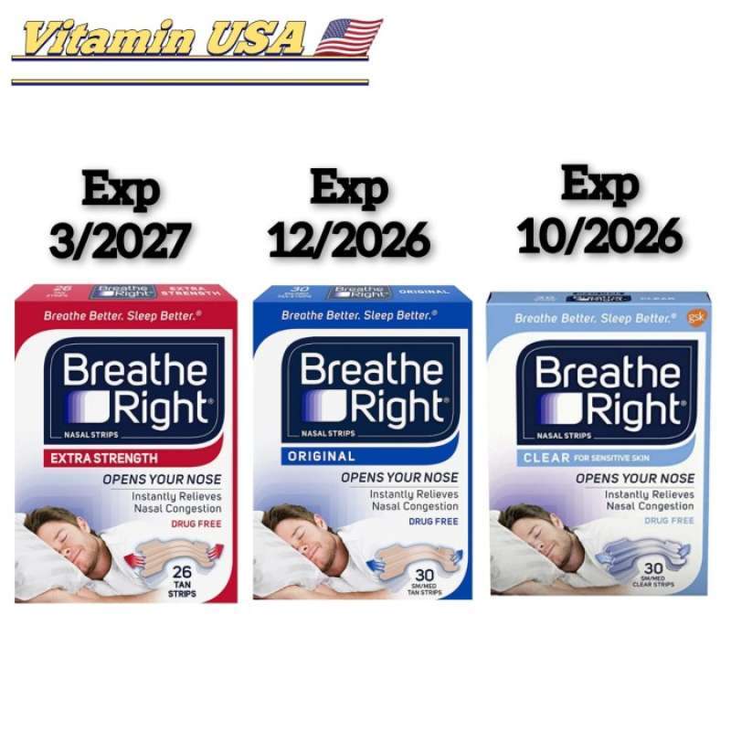 Promo Breathe Right Nasal Strips Extra Strength 26 / 30 Tan Strips ...