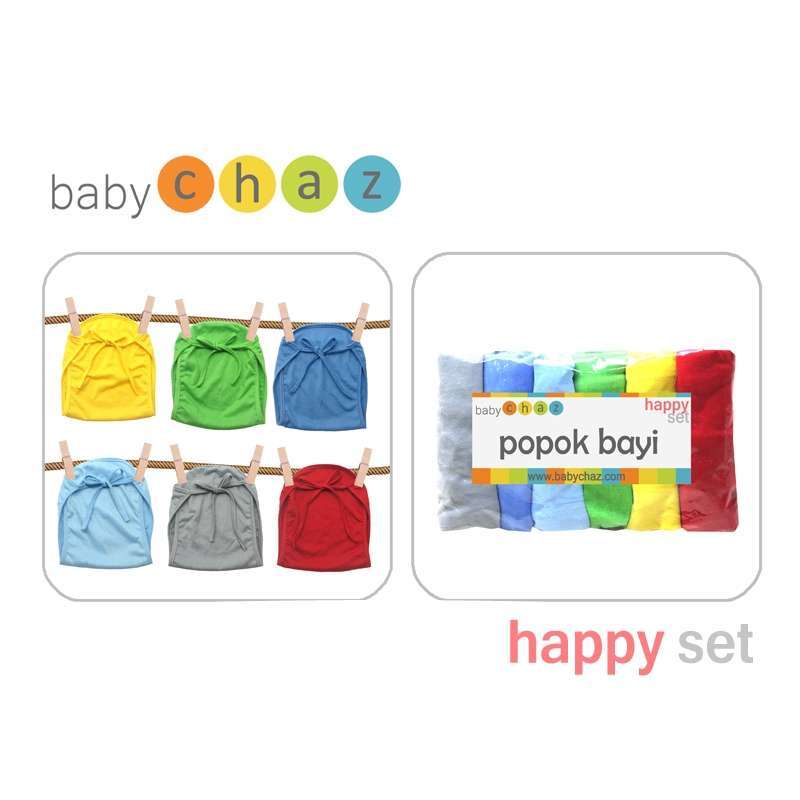 Jual Baby Chaz Popok Kain Bayi Anak Varian Warna Warni 1 Set = 6 Baby ...