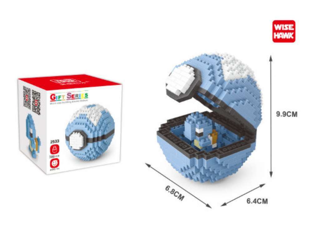 Promo Mini Nano Block Pokemon Pokeball Figure Mainan Wisehawk Anak ...