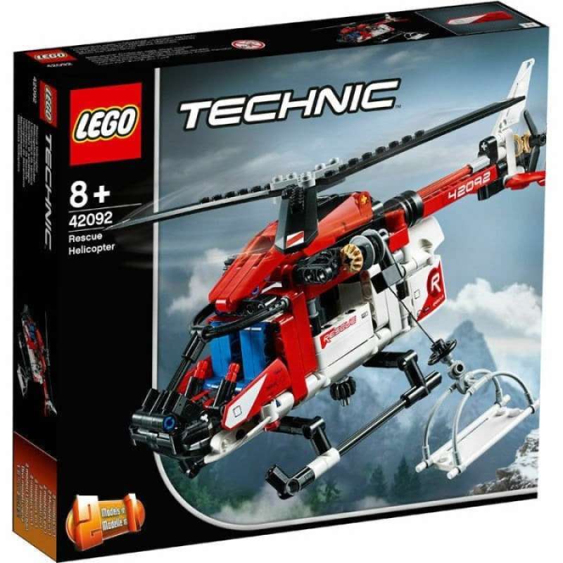 Promo Lego Technic-42092 Rescue Helicopter Set Building Toy Model Heli ...