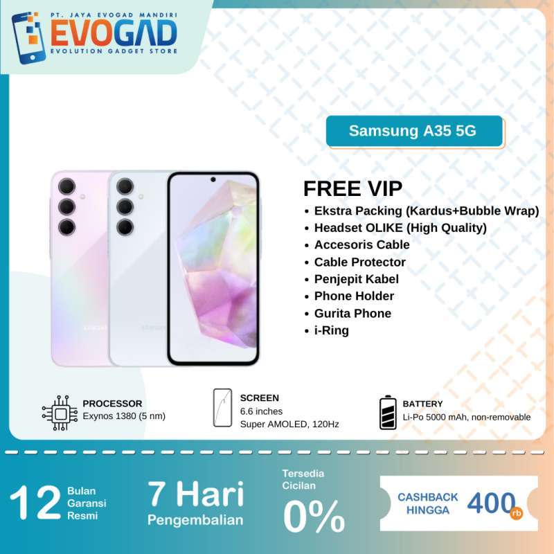 Jual Samsung A35 5g 8/256gb, Exynos 1380 | Garansi Resmi Sein - 8/256 ...