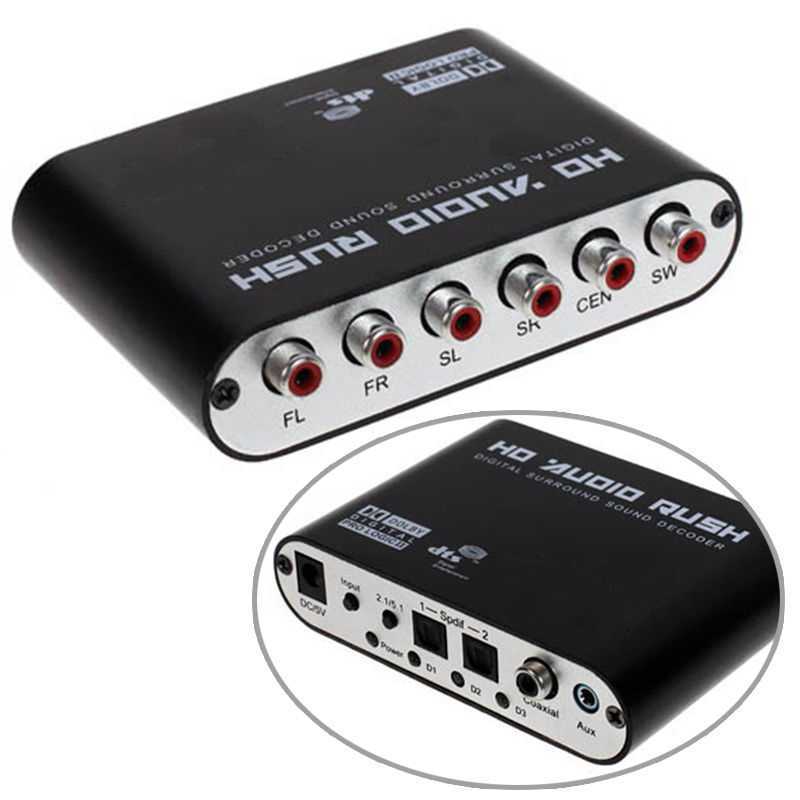 Promo Digital Surround Decoder To Active Speaker 5.1 Converter Dts ...