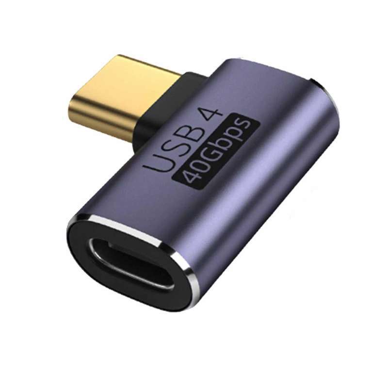 Jual Aollon Usb Type C 4.0 Female Male Adaptor Side Head 40 Gbps Bk-42 ...