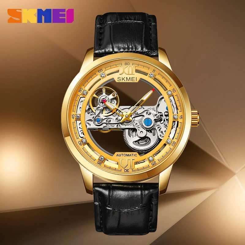 Jual Jam Tangan Mechanical Pria Automatic Movement M031 Pria Kulit ...