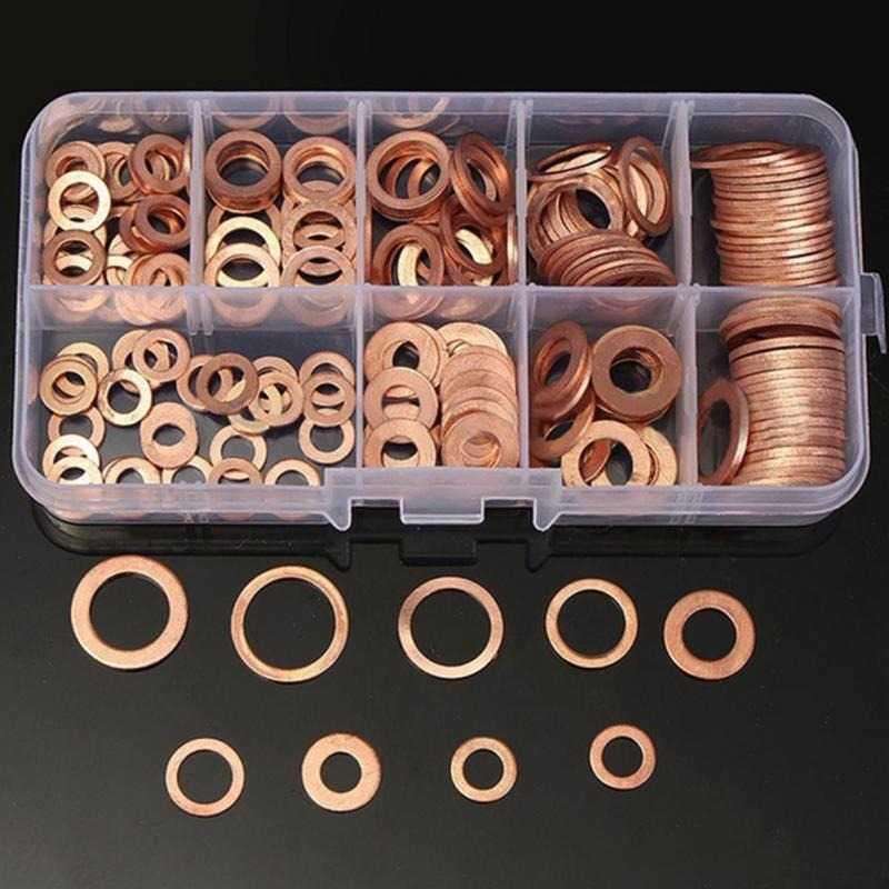 Jual Ring Baut Gasket Bolt & Nut Flat Ring Tembaga 200 Pcs Elc755 Baut ...