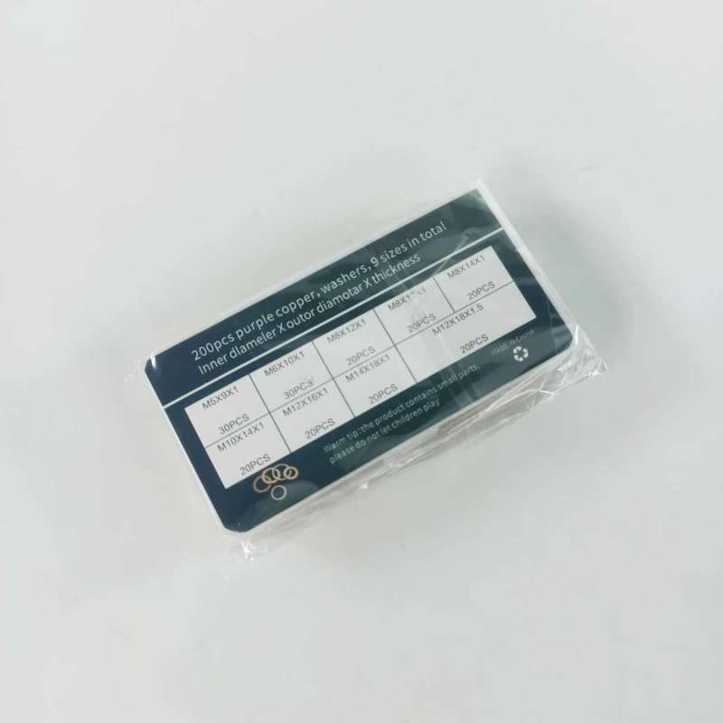 Jual Ring Baut Gasket Bolt & Nut Flat Ring Tembaga 200 Pcs Elc755 Baut ...