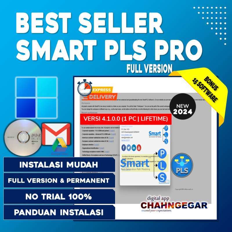 Promo Smartpls 4.1.03 Pro Lifetime License / Smartpls 4 Professional License - Smartpls 4.1.0.3 ...