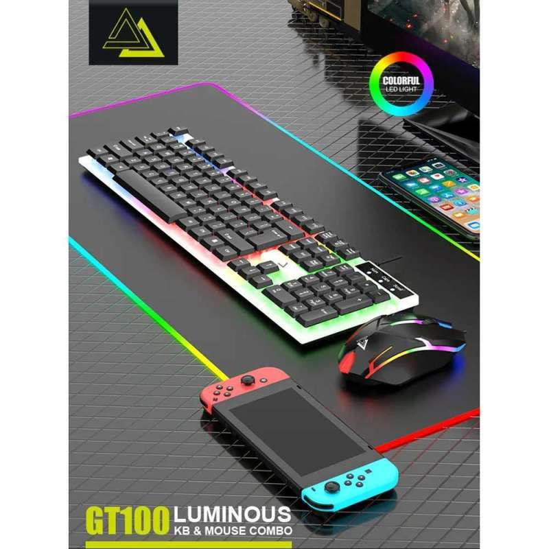 Jual Vodirk Combo Gaming Keyboard Luminous Led Mechanical Feel With ...