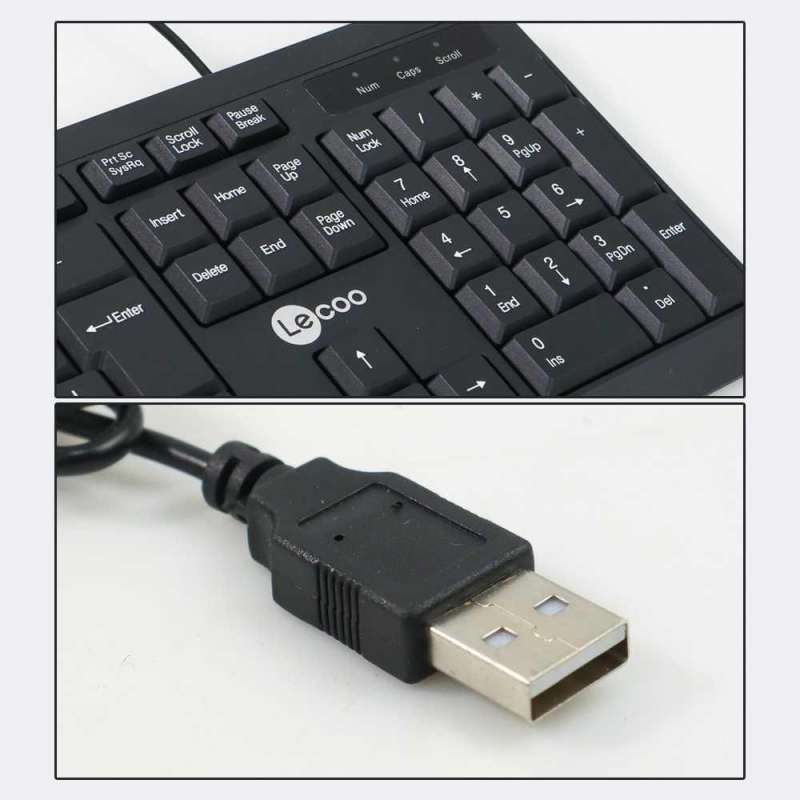 Jual Lecoo Keyboard Wired Kb101 Keyboard Gaming Mechanical Keyborad ...