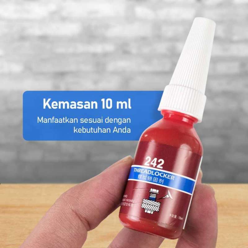 Jual Lem Baut Multifungsi Blue Threadlocker Anaerobic Glue 10ml 242 ...