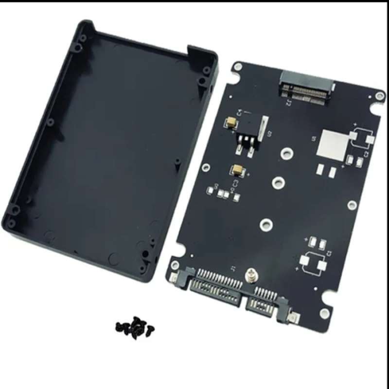 Promo M.2 Sata To Sata 3.0 Casing 2.5 Inch Enclosure Case Caddy 6gbps ...
