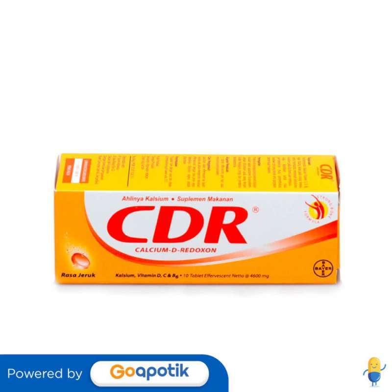 Jual Cdr Effervescent Rasa Jeruk Tube 10 Tablet Di Seller Apotek Budi ...