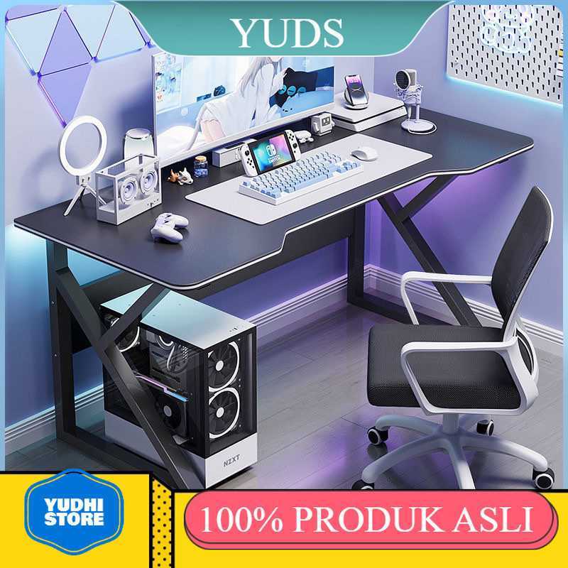 Promo Meja Kerja Meja Komputer Minimalis Meja Um - 120cm Hitam Diskon ...