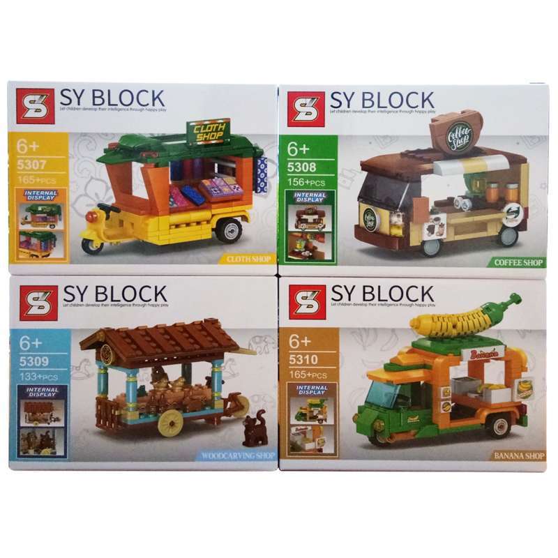 Promo Sy 5307 - 5310 Block Truck Shop 2022 / Mainan Balok Susun Brick Toys Merk Sy - Sy 5308 ...