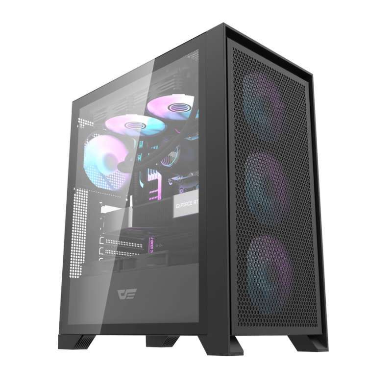Jual Darkflash Casing Drx70 Mesh Atx [with 4 Fan Rainbow] Di Seller ...