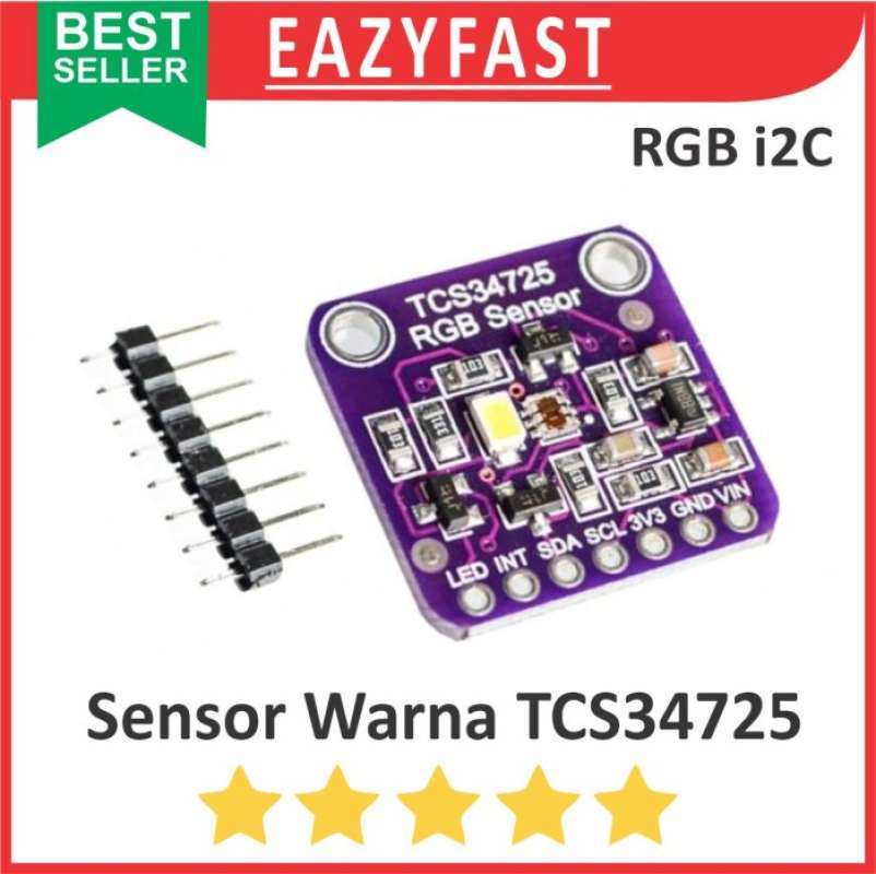 Jual Modul Sensor Warna Tcs Tcs34725 Rgb Color Filter Module Arduino