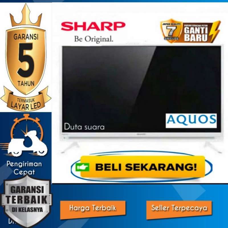 Promo Tv Led Sharp 32 Inch 32sa4101i Usb Movie Garansi Resmi 5 Tahun Putih Diskon 9% Di Seller ...