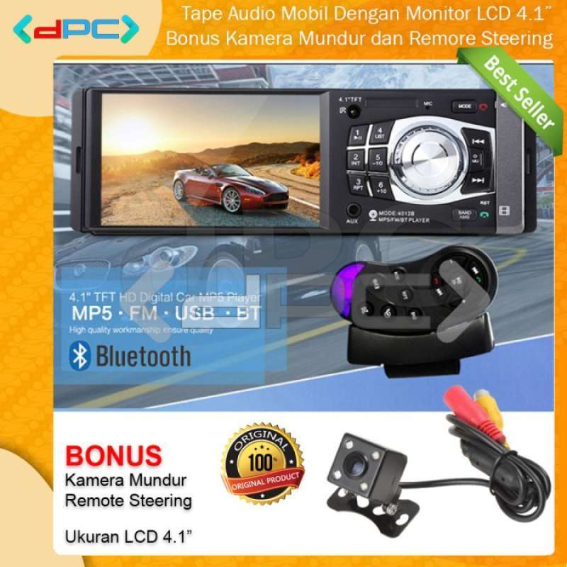 Promo Tape Audio Mobil With Monitor Lcd 4.1 Inch Rear Camera Dan Remote ...