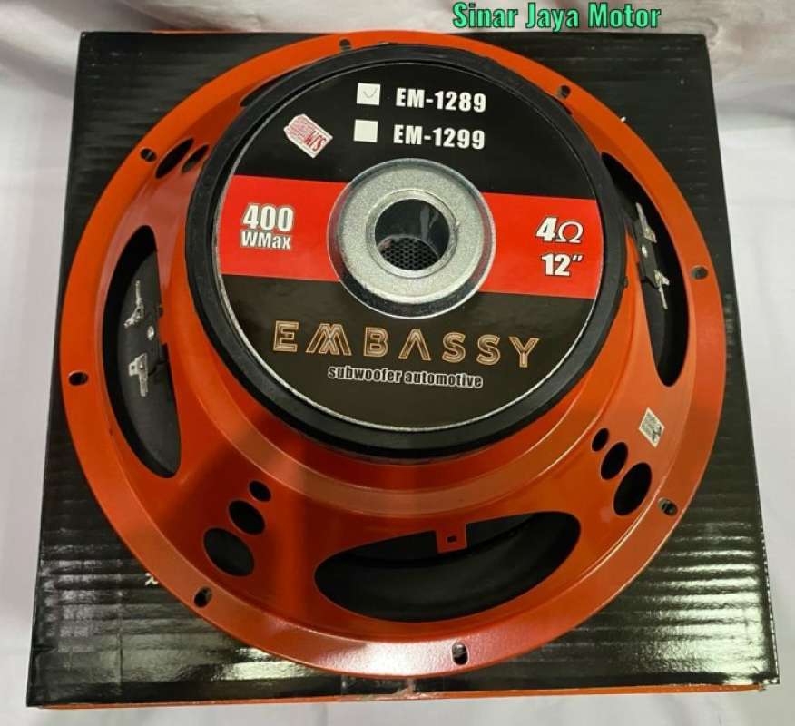 Jual Subwoofer Embassy 12 Inch Em 1289 Double Coil Magnet Besar Max ...