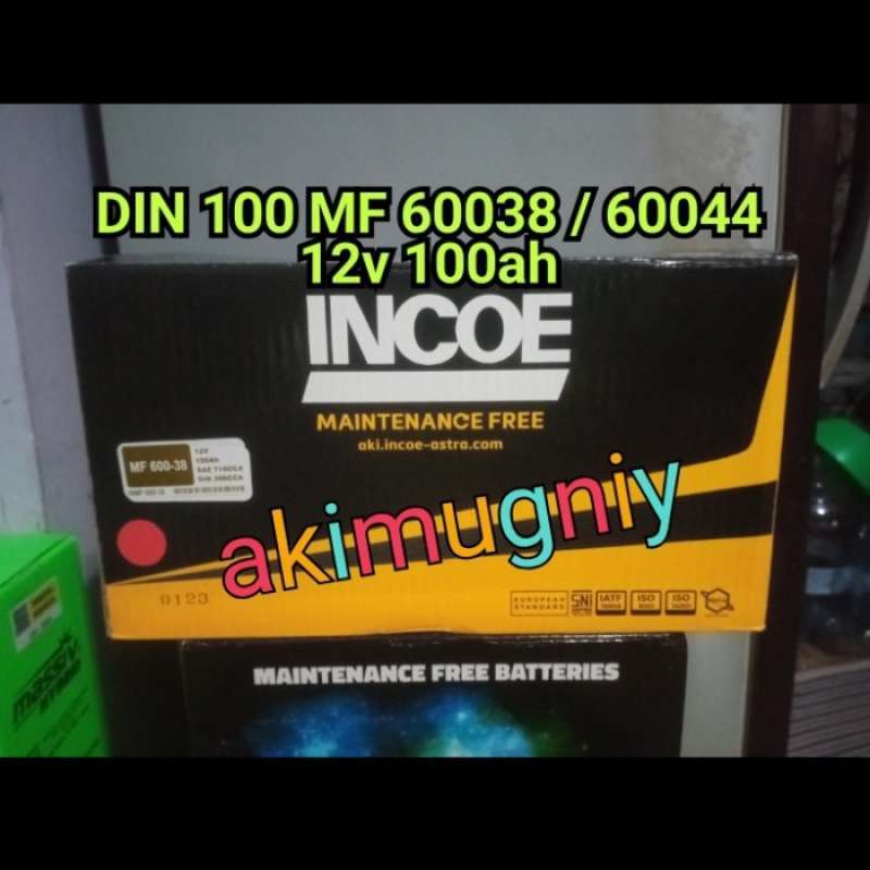 Promo Aki 60038 Din100 Mf Din 100 Kering 60044 Mercy Captiva Audi Terbaik Diskon 6% Di Seller ...