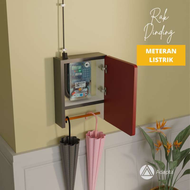 Jual Adapta- Lemari Box Meteran Listrik Uk. 30x10x40 Cm– Rak Dinding ...