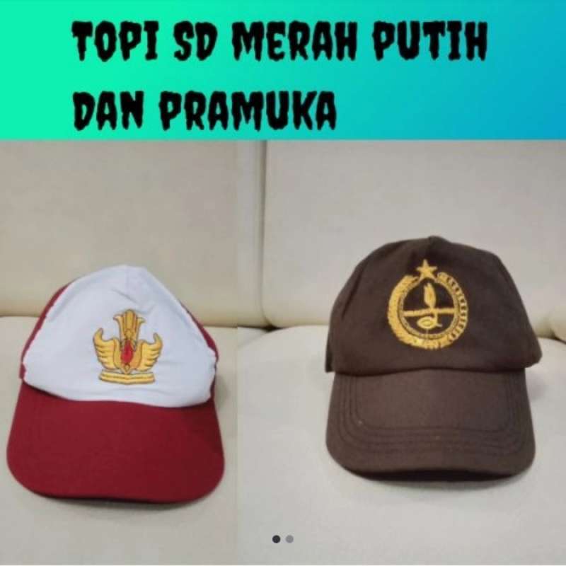 Promo Topi Sekolah Sd/smp/sma/pramuka Diskon 23% Di Seller Caracora ...