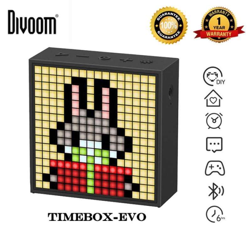 Promo Divoom Timebox Evo-pixel Art Bluetooth Speaker, Layar 16x16 ...