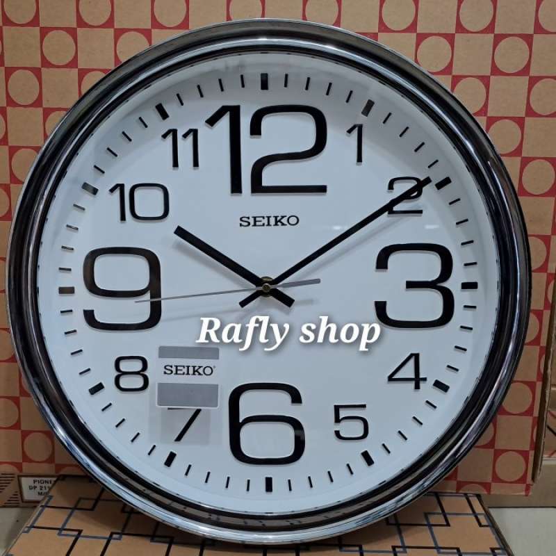 Promo Jam Dingding Seiko Hitam Angka Angka Besar Diskon 27% Di Seller ...