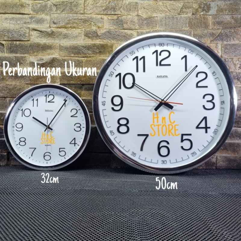 Promo Ukuran X-tra Besar Diameter 50cm, Jam Dinding Sakana 715 Ori ...