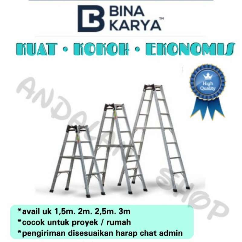 Promo Tangga Lipat Aluminium 1,5mtr Talux Carena Diskon 23% Di Seller ...