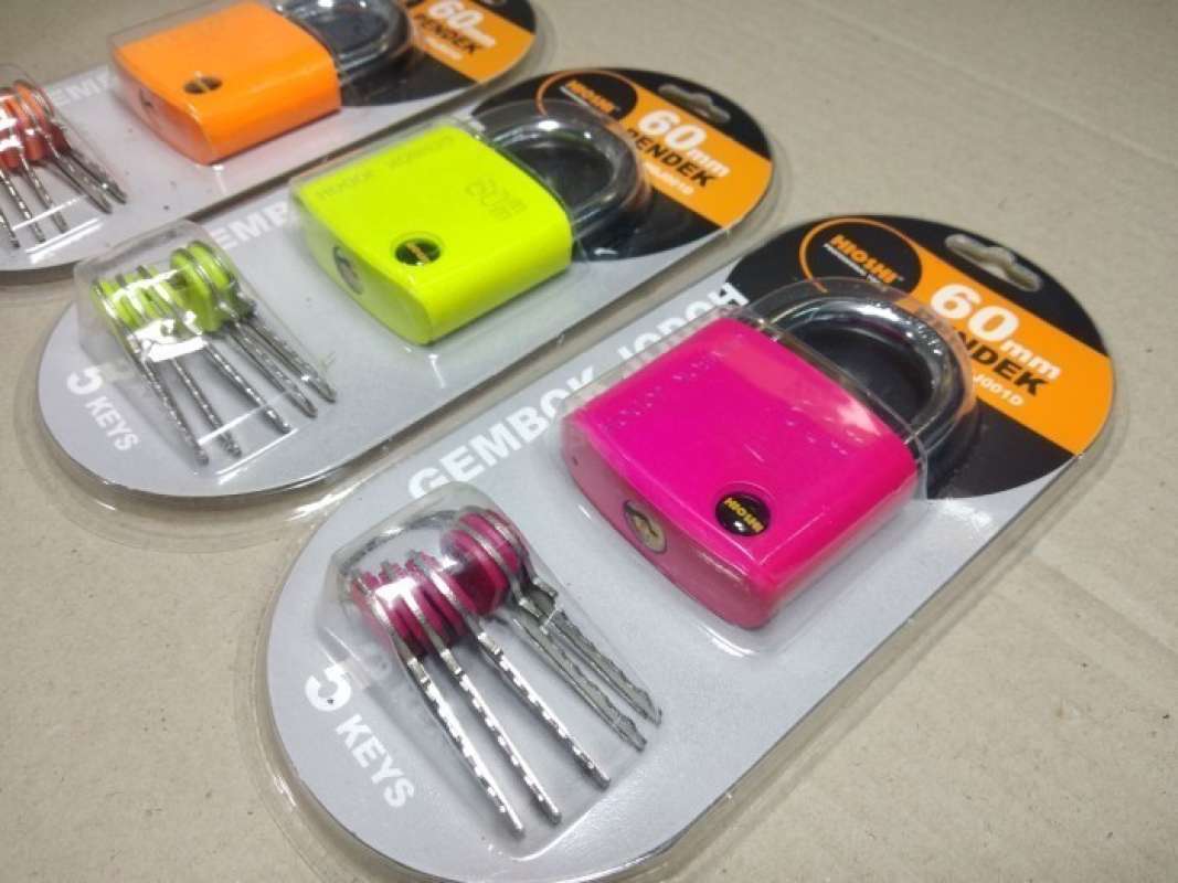Jual Hiosi Gembok Korea Gembok Cinta Warna Pengaman Pintu Pagar 60 ...