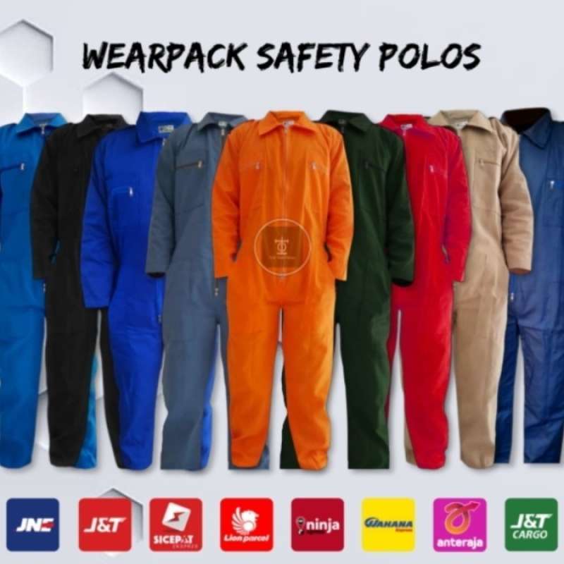 Promo Wearpack Safety Polos / Wearpack Langsungan /seragam Bengkel ... Promo Wearpack Safety Polos / Wearpack Langsungan /seragam Bengkel ...
