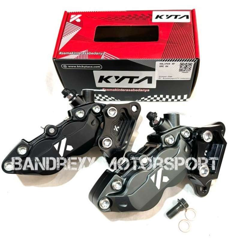 Promo Kaliper Ktc-kytaco 4 Piston Bre Slim + Bracket For Yamaha Xmax ...