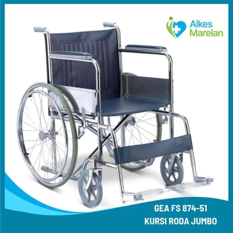 Jual Gea - Kursi Roda Jumbo Fs 874-51 Standar Rumah Sakit /wheelchair ...