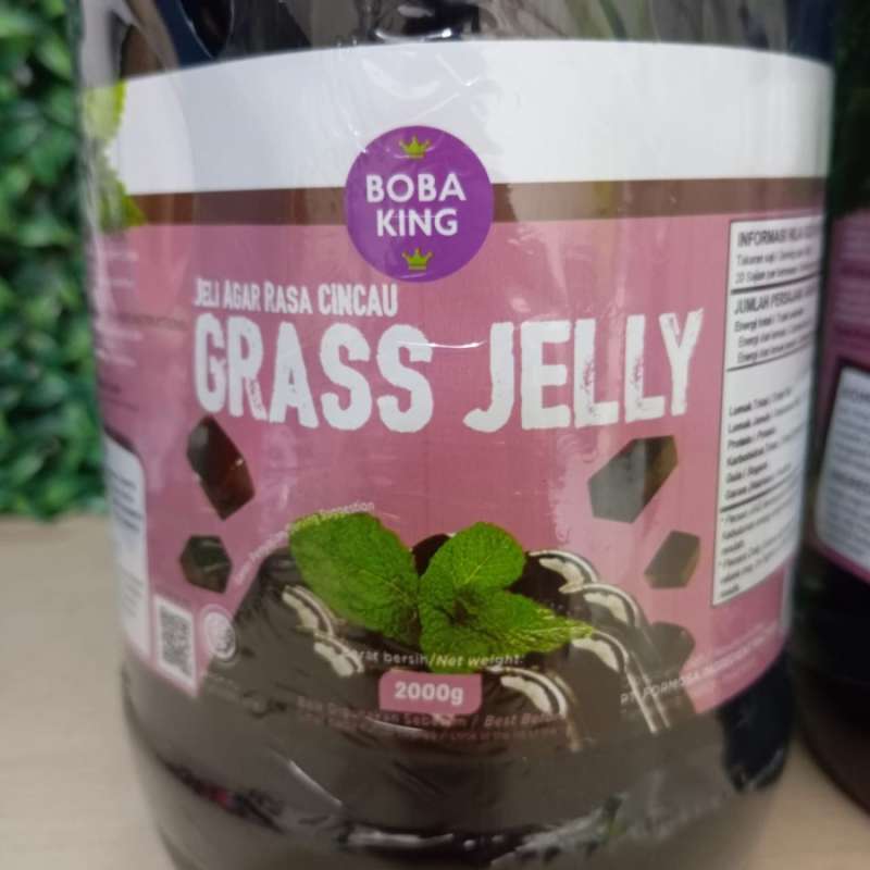Jual Grass Jelly Boba King / Cincau Hitam 2kg - Tester 250gr Di Seller ...