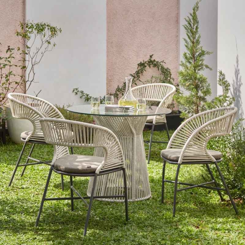 Promo Vivere Corda Dining Package - Furniture Set Meja & Kursi Makan ...