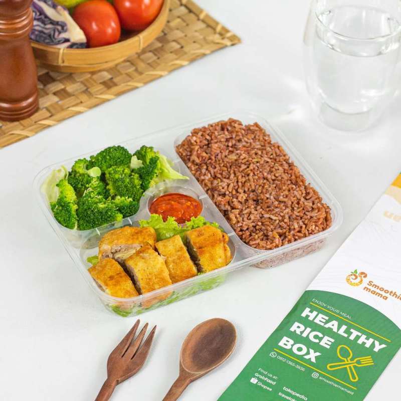 Jual Nasi Box Healthy Box Catering Diet Box Chicken Eggroll Healthy ...