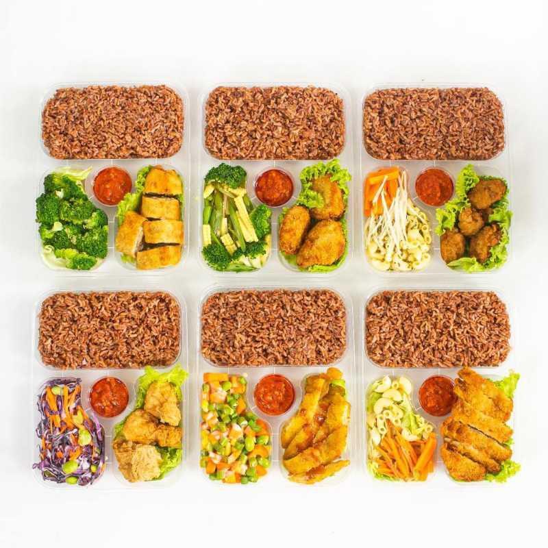 Jual Nasi Box Healthy Box Catering Diet Box Chicken Eggroll Healthy ...