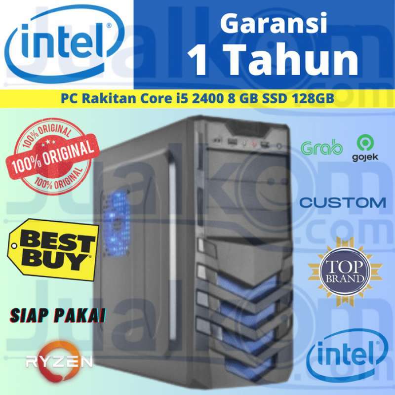 Promo Komputer Pc Rakitan Core I5 2400 8 Gb Ssd 128gb Untuk Kantor ...