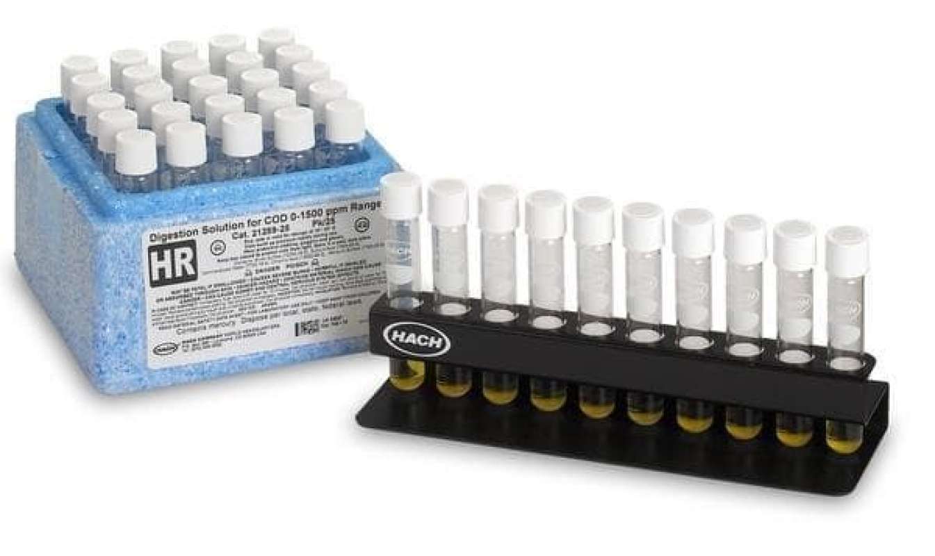 Promo Hach 21259 25 Cod Digestion Vials. High Range. Pk.25 Cod Reagent ...