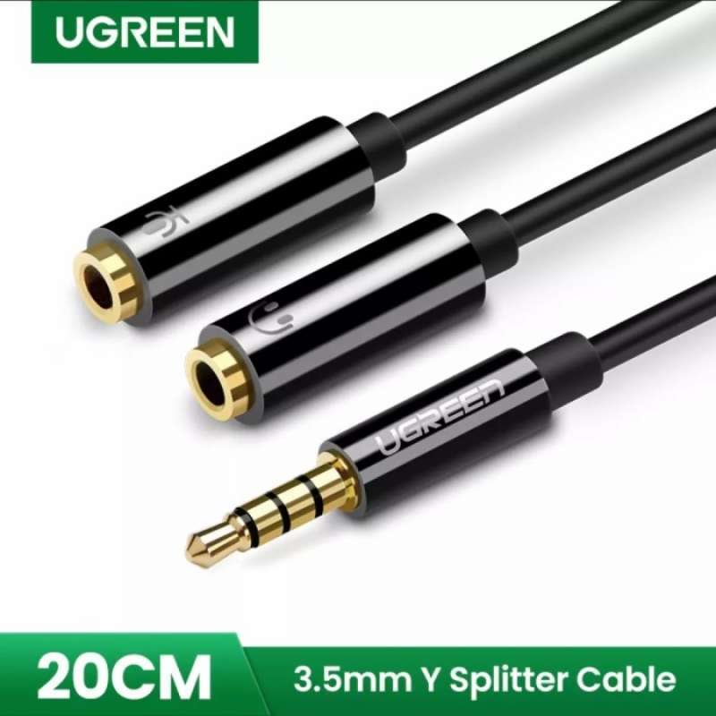 Promo Ugreen Audio Splitter 3.5mm Male To 2 Female 20m Diskon 23% Di ...